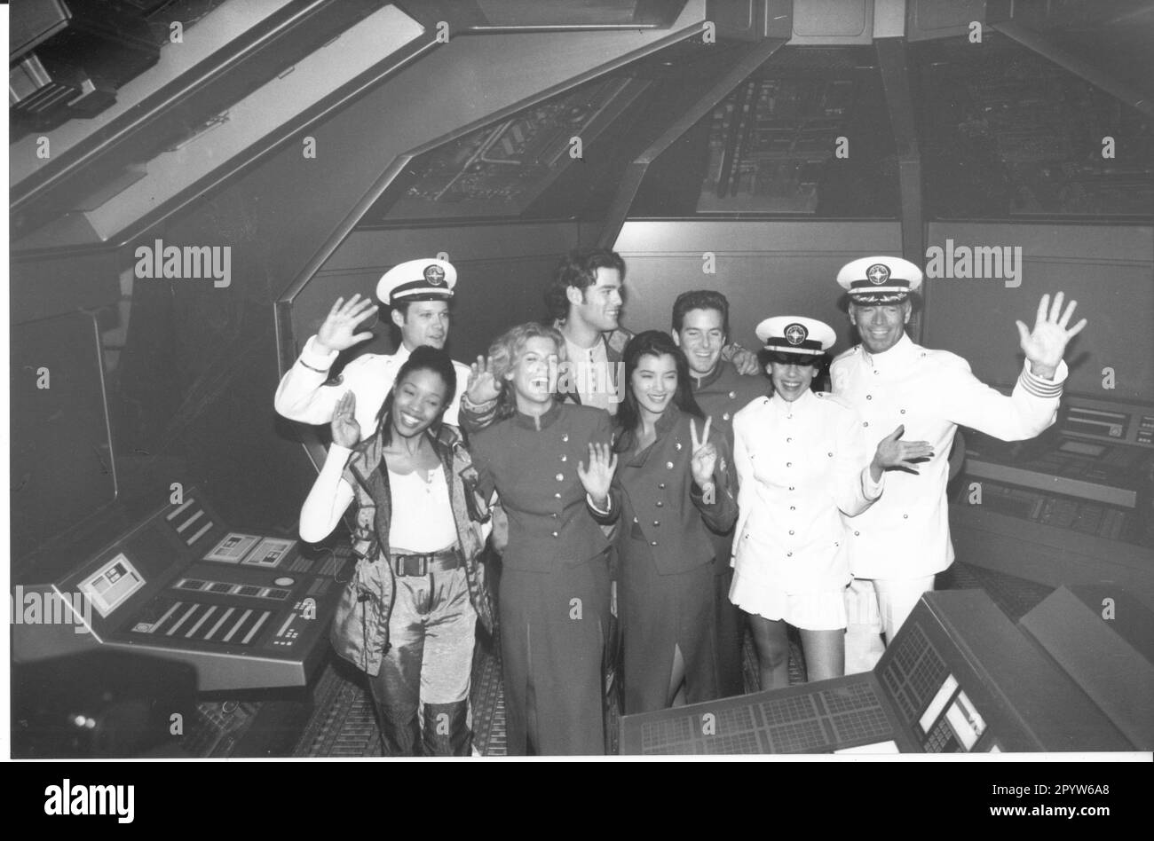 "The crew in ""Star Command. Start of shooting for the new science ...