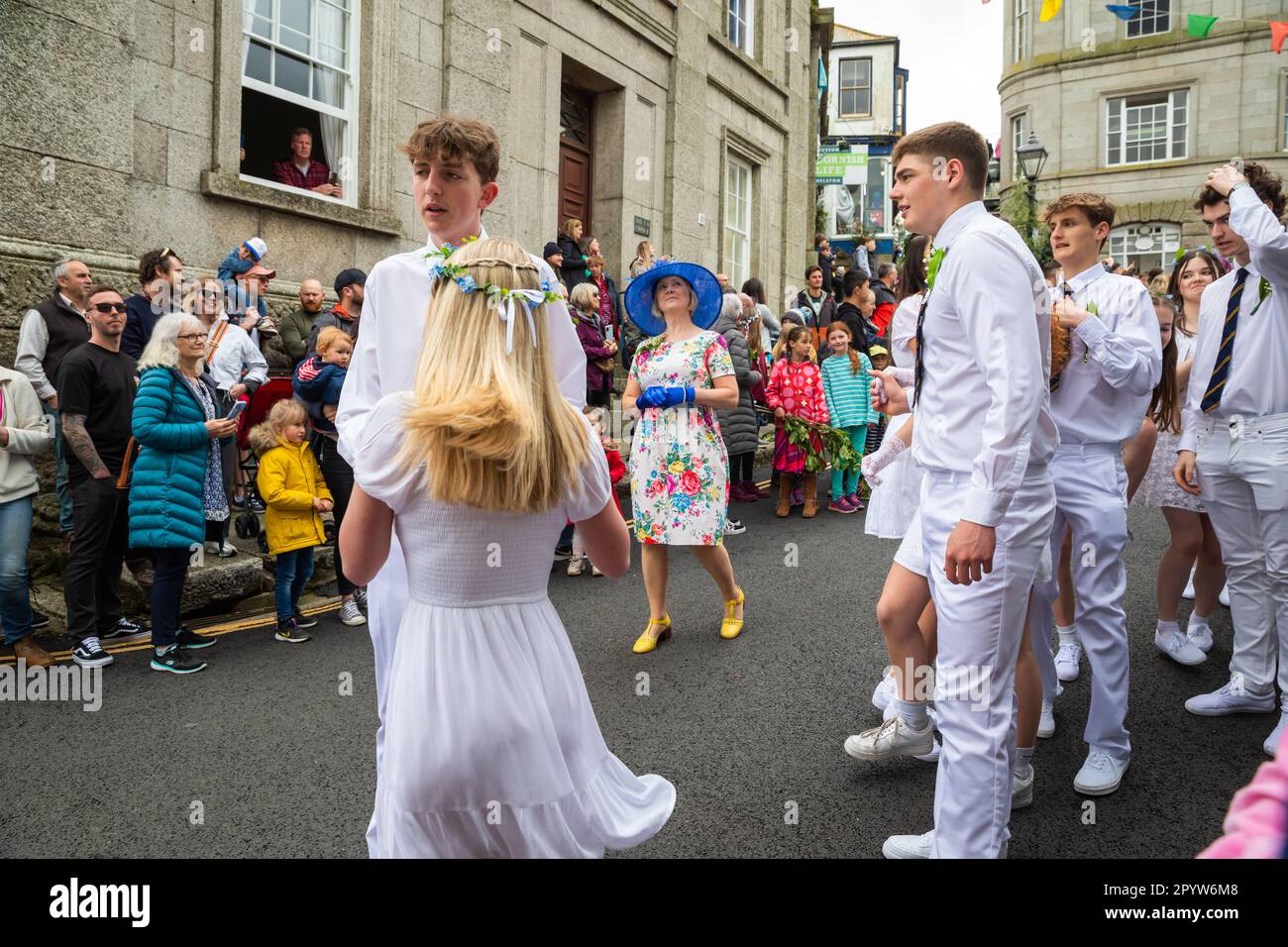 Helston,Cornwall,5th May 2023,Flora Day which is an ancient spring ...