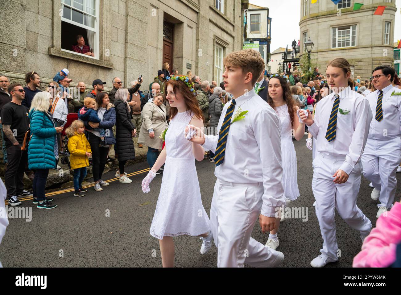 Helston,Cornwall,5th May 2023,Flora Day which is an ancient spring ...