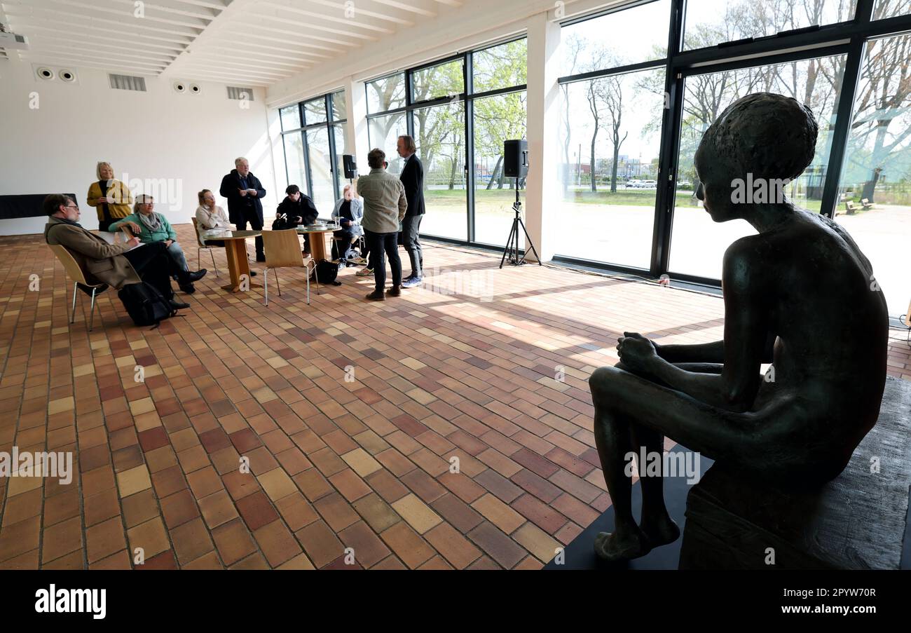Rostock, Germany. 05th May, 2023. During a press tour with Jörg-Uwe ...