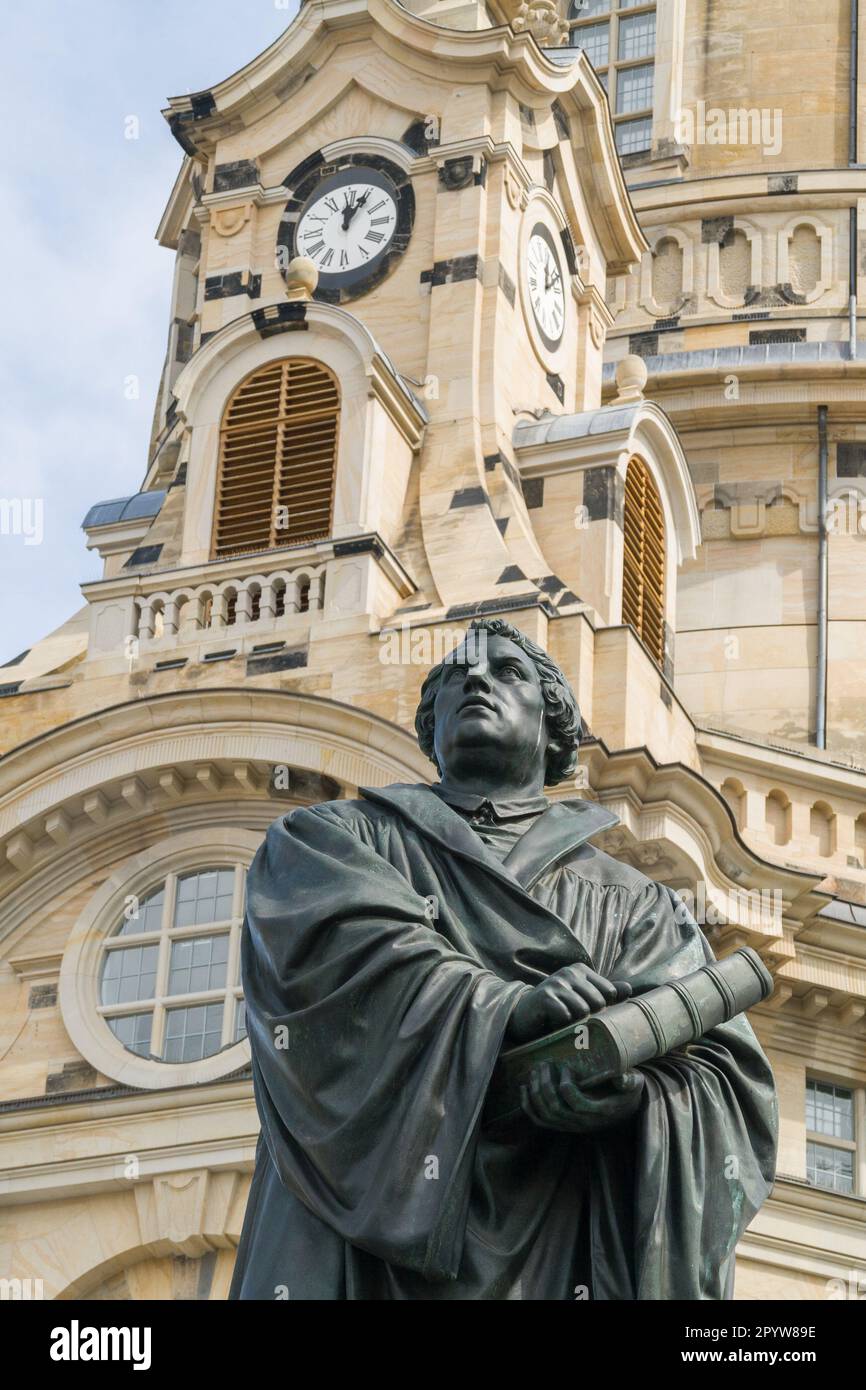 The Martin Luther statue Dresden, Germany, in 2007 Stock Photo - Alamy