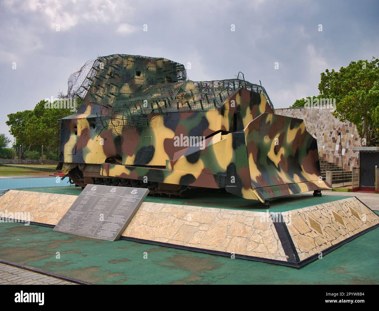 The armoured bulldozer destroyed by war hero Gamini Kularatne - part of ...