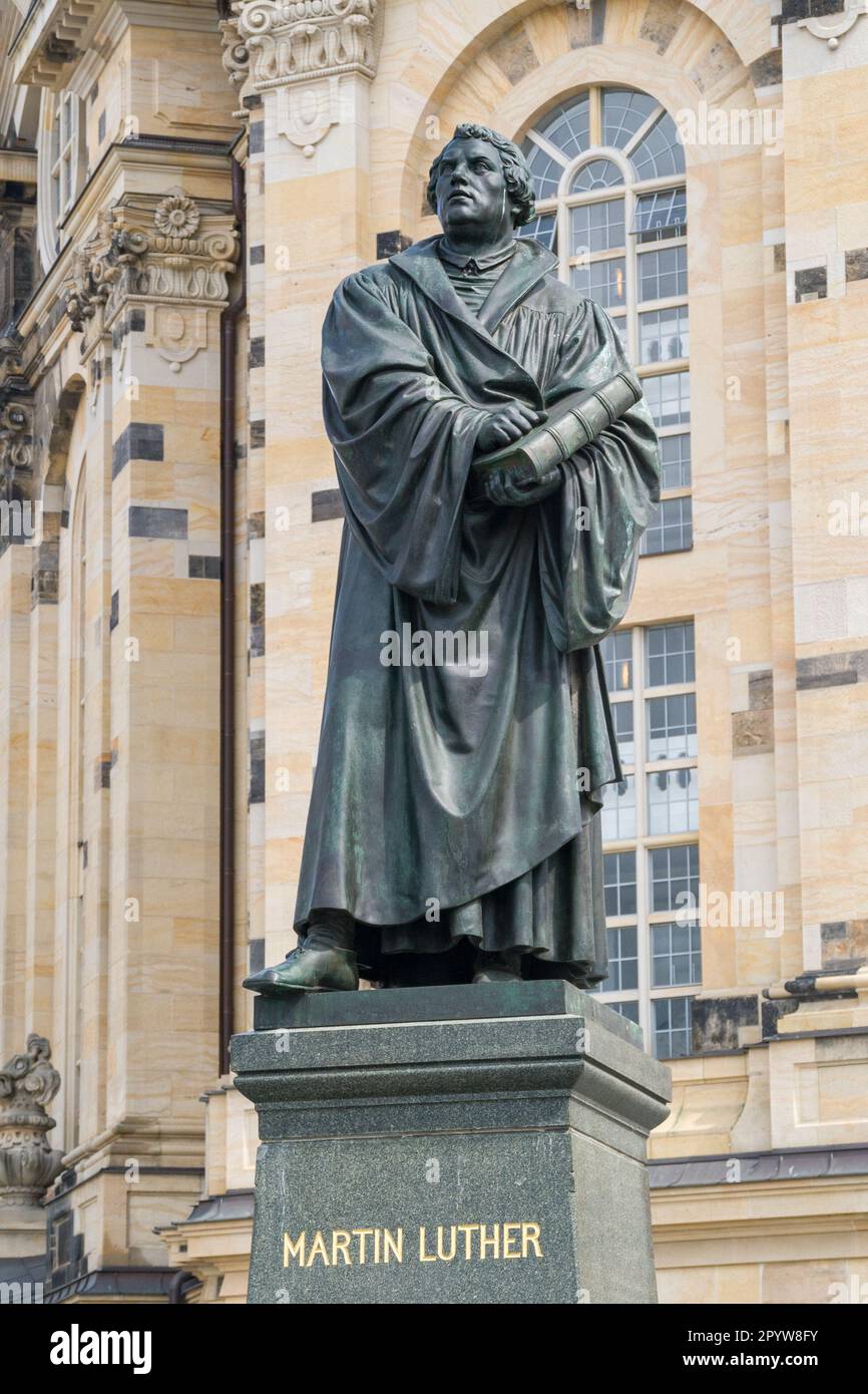 The Martin Luther statue Dresden, Germany, in 2007 Stock Photo - Alamy
