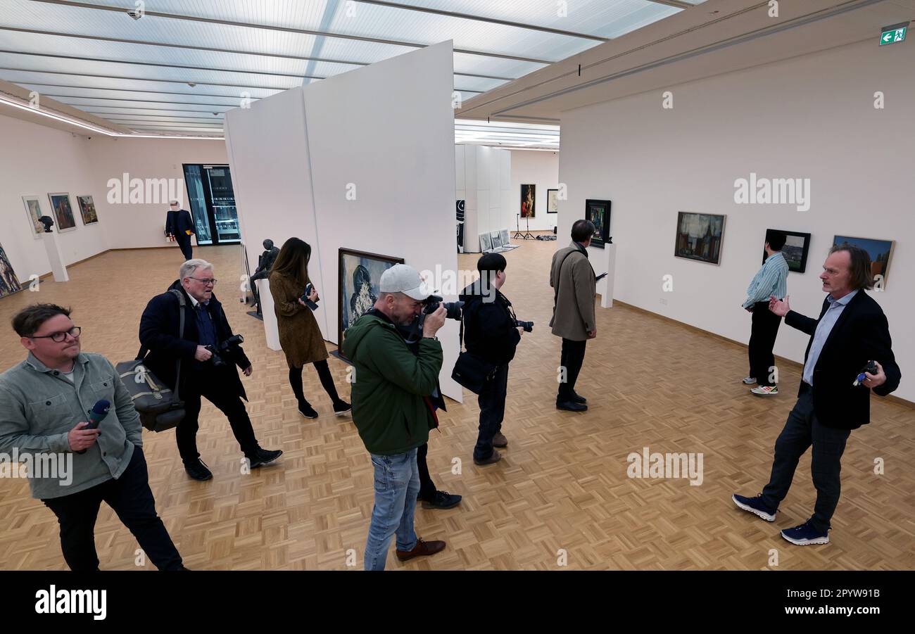 Rostock, Germany. 05th May, 2023. During a press tour with Jörg-Uwe ...