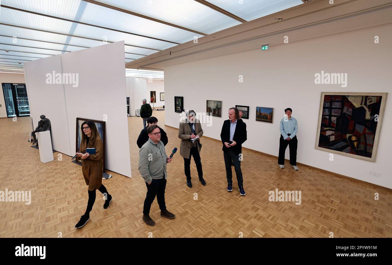 Rostock, Germany. 05th May, 2023. During a press tour with Jörg-Uwe ...