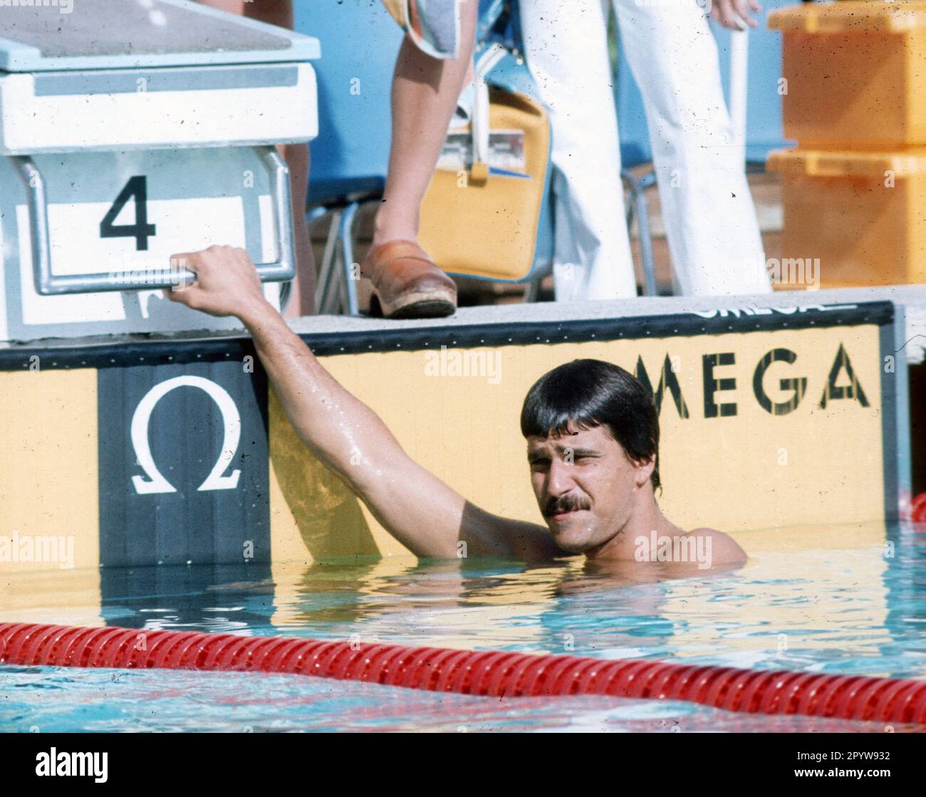 European Swimming Championships in Jönköping (Sweden) 1977 / Guest of the seven-time Olympic ...
