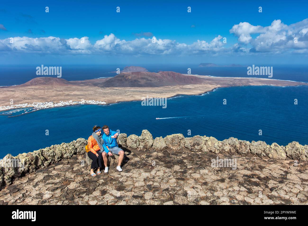 Spain, Canary Islands, Lanzarote island, Ye. Lookout, view point ...