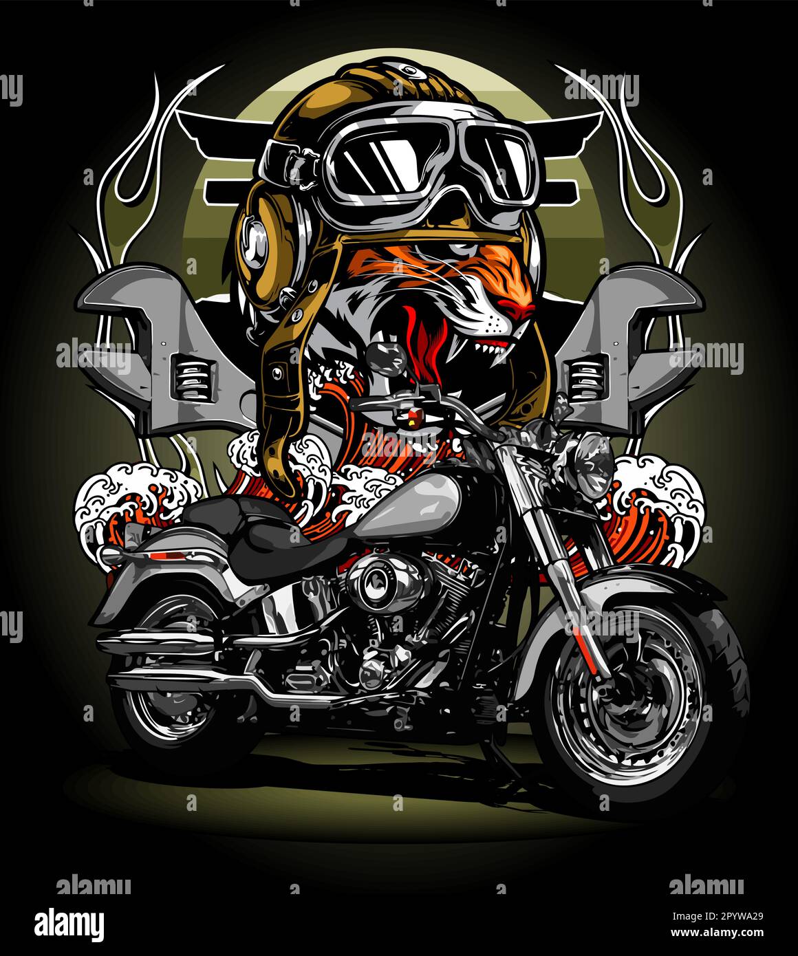 motorcycles vector template Stock Vector Image & Art - Alamy