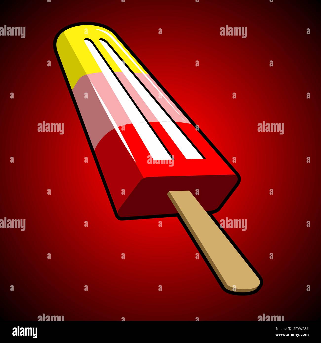 Ice cream realistic advertising Stock Vector Images - Alamy