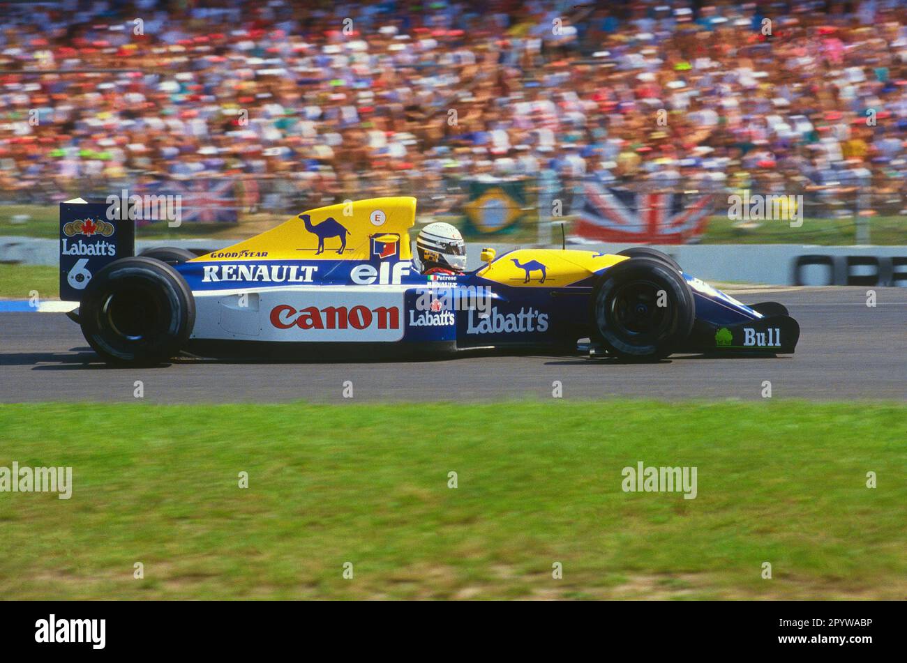Germany, Hockenheim, 26.07.1992 Formula 1 race photo: Ricardo Patrese ...