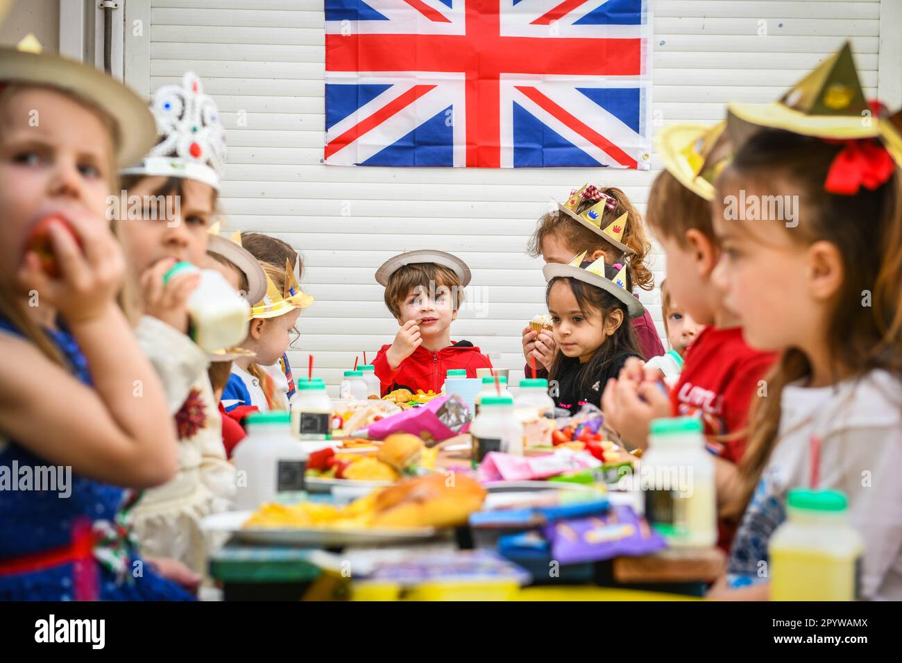 Pictured are nursery class pupils from Waunarlwydd Primary School in ...