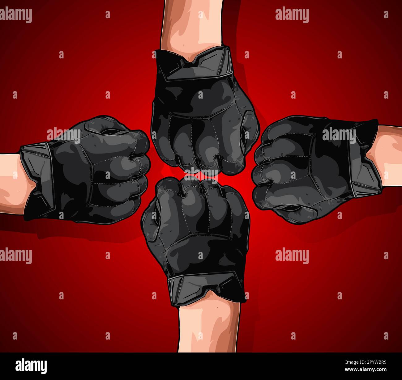 bikers hands clenched Stock Vector Image & Art - Alamy