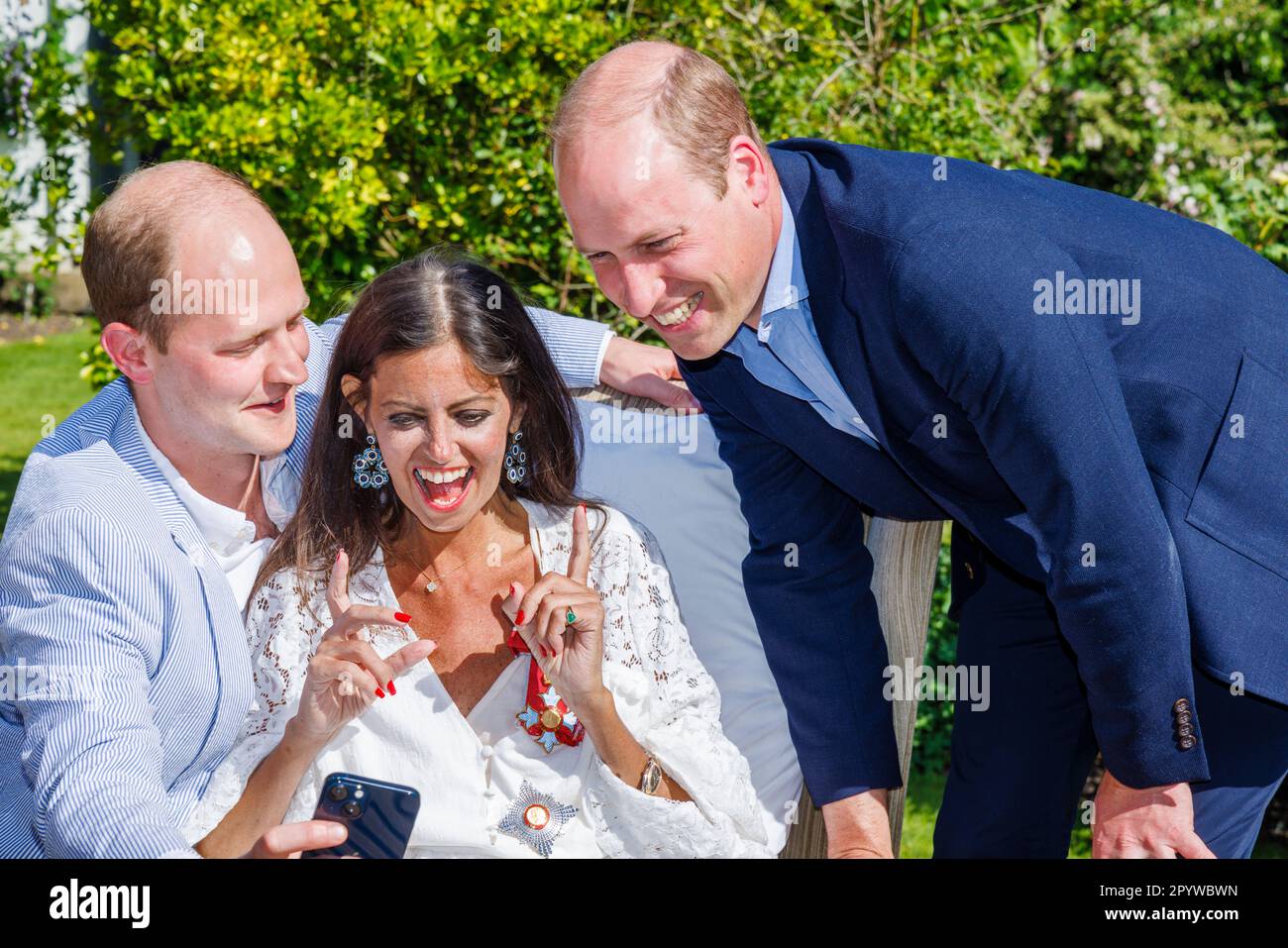 Dame Deborah James (BowelBabe) and brother Ben on the presentation of ...
