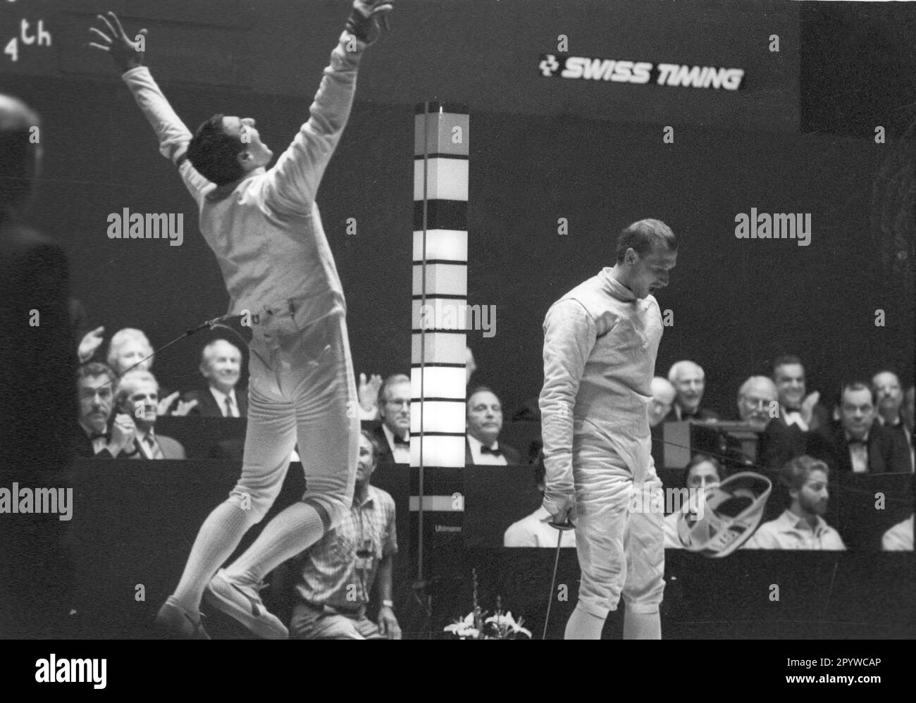 1984 Los Angeles Olympic Games. Fencing: Men's foil final: Mauro Numa ...