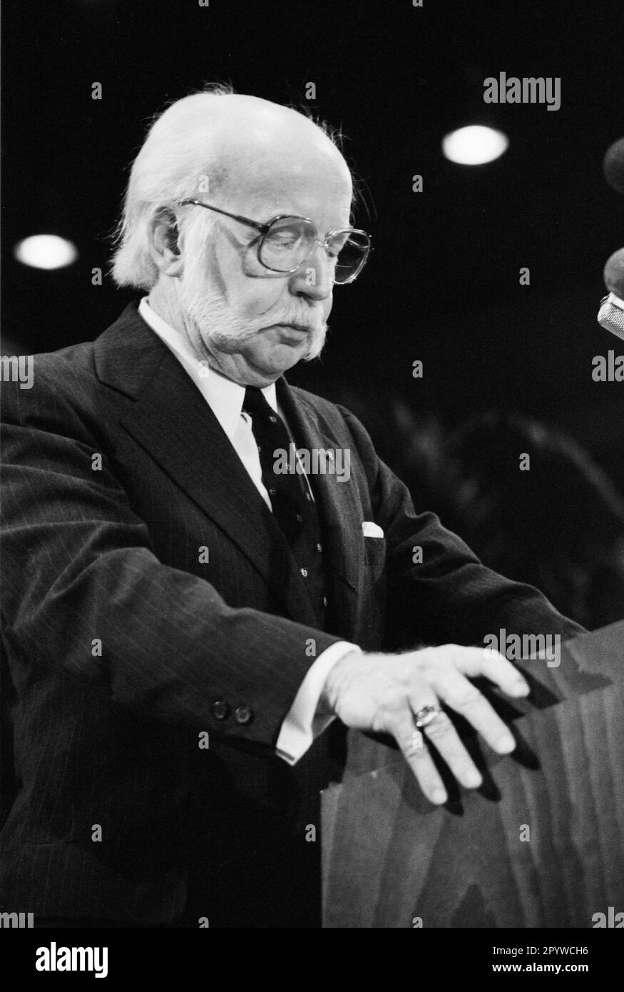 Gordon A. Craig, American historian, during his speech on the occasion ...