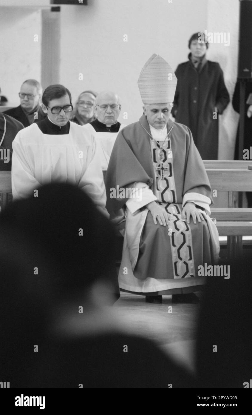 Joseph Cardinal Ratzinger at a church service. [automated translation ...