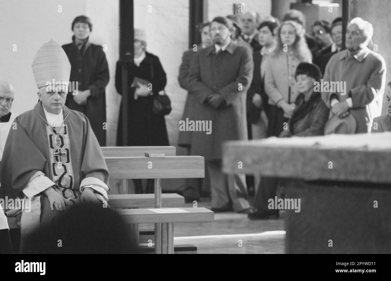 Joseph Cardinal Ratzinger at a church service. [automated translation ...
