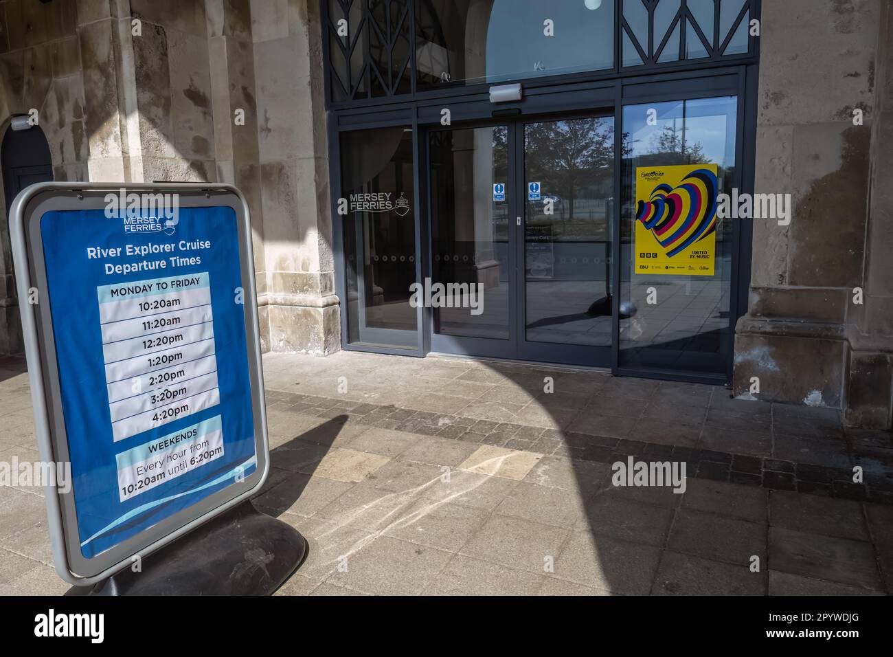 03.05.23 Seacombe, Wirral, UK. Mersey Ferries services are making a ...