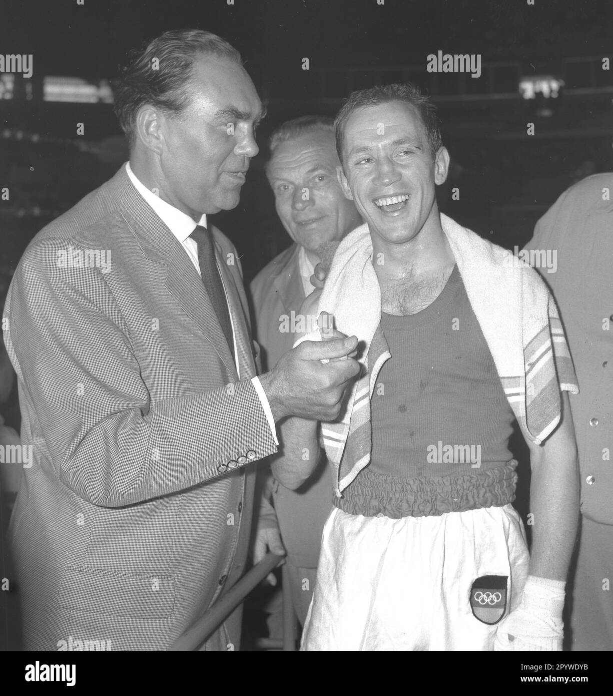 Olympic Games 1960 in Rome. Boxing: Boxing legend Max Schmeling ...