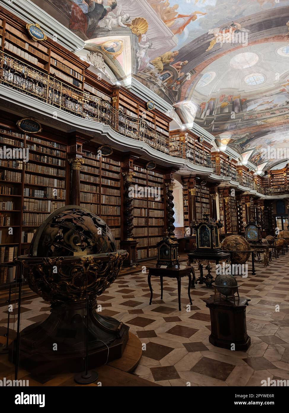 An old library which has been transformed into a museum with vintage ...