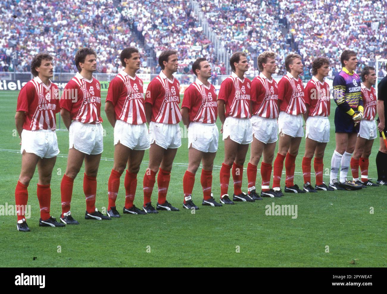 1991 DFB Cup final SV Werder Bremen - 1. FC Koeln 5:4 after penalty ...