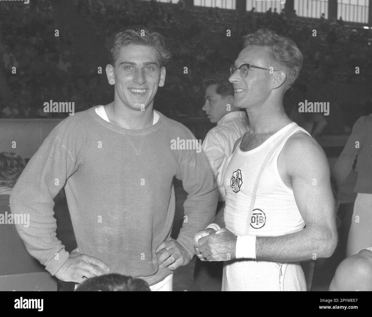 Gymnastics: German Championships in Essen 10.05.1959. Philipp Fürst ...
