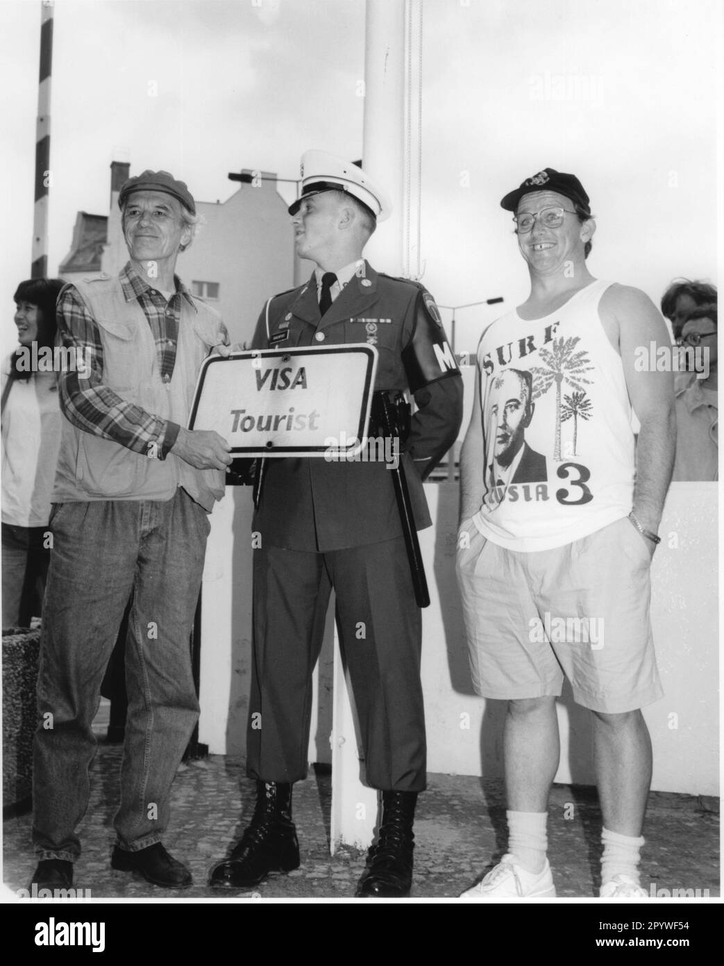 " Berlin, Checkpoint Charlie, Friedrichstrasse. On June 22, 1990, the ...