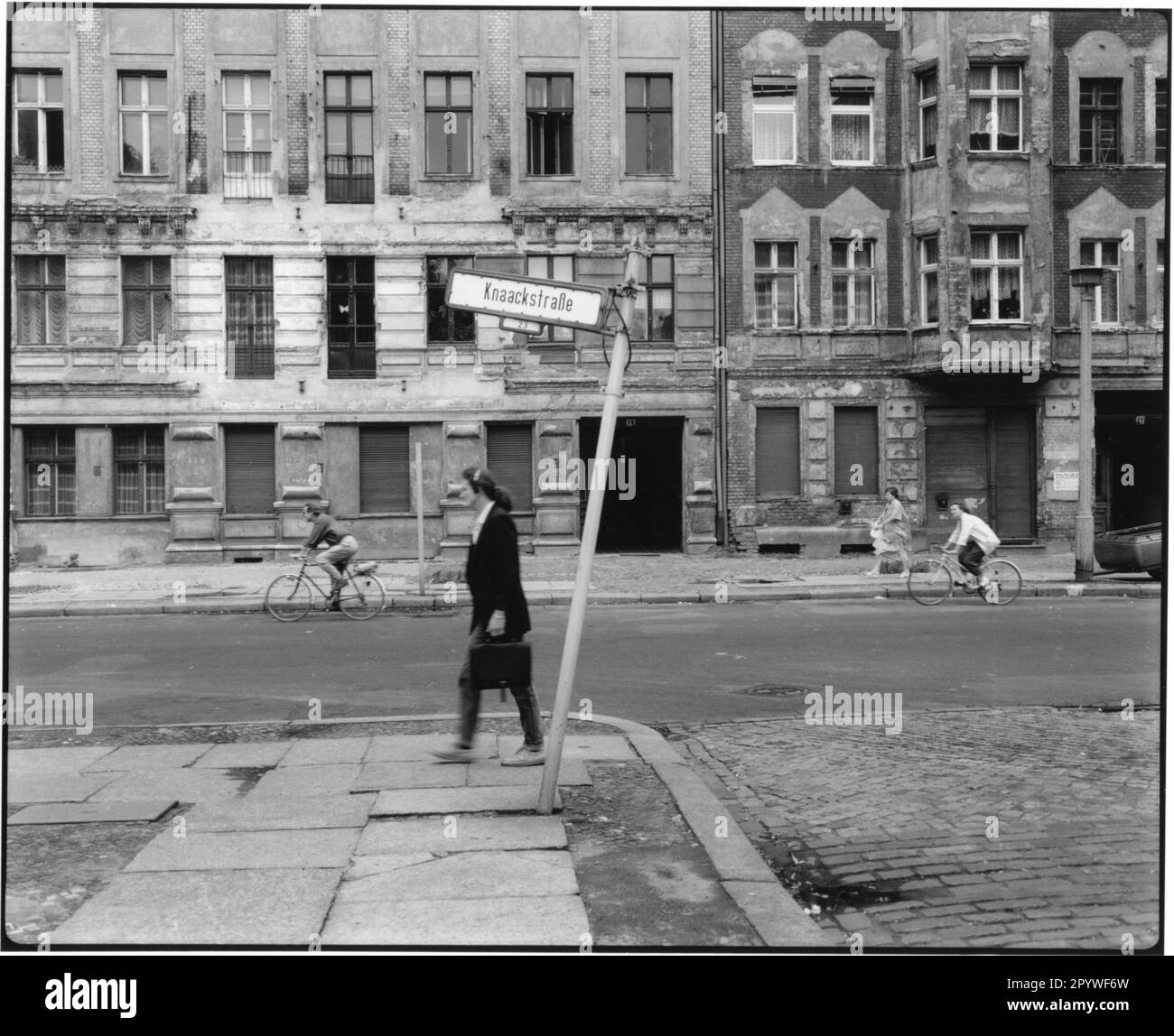 Berlin, Prenzlauer Berg district (formerly East Berlin, GDR), Street ...