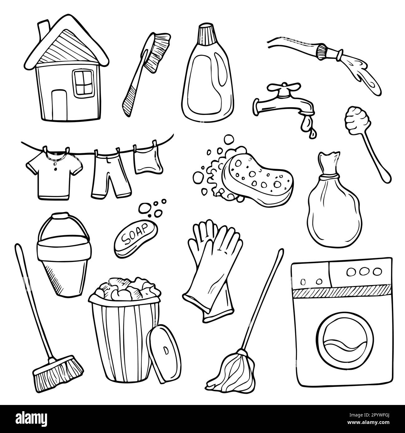 Springcleaning Stock Vector Images - Alamy