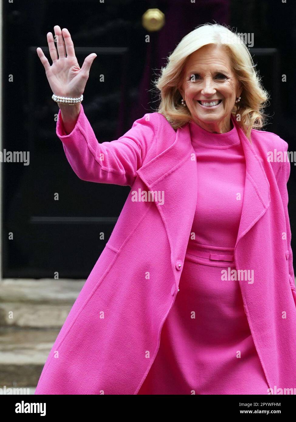First Lady of the United States, Dr Jill Biden, leaves 10 Downing ...