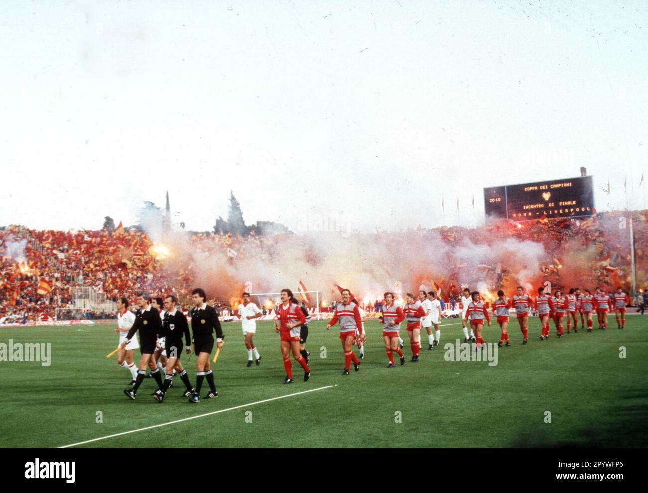Final European Cup of the national champions Liverpool FC - AS Rome 5:3 ...