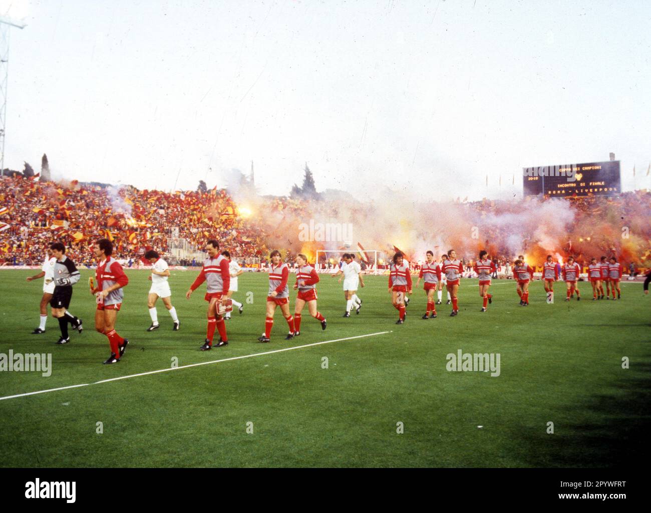 Final European Cup of the national champions Liverpool FC - AS Rome 5:3 ...
