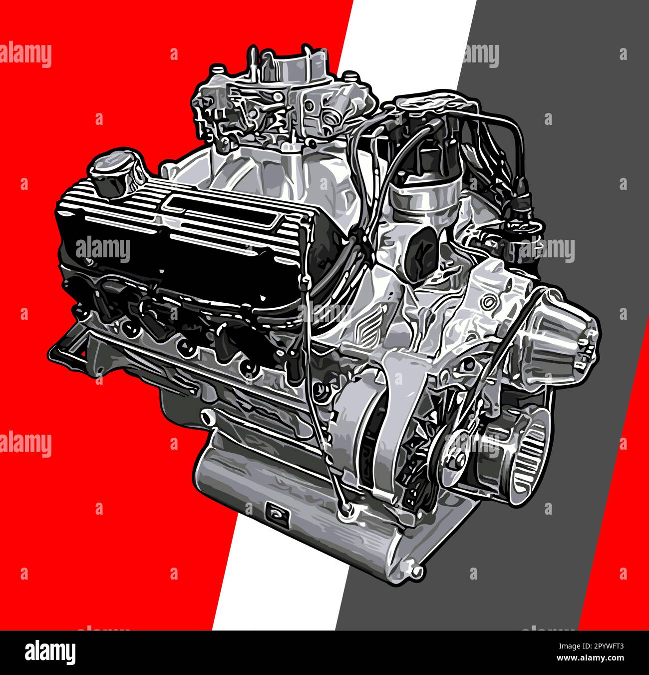racing car engine Stock Vector Image & Art - Alamy