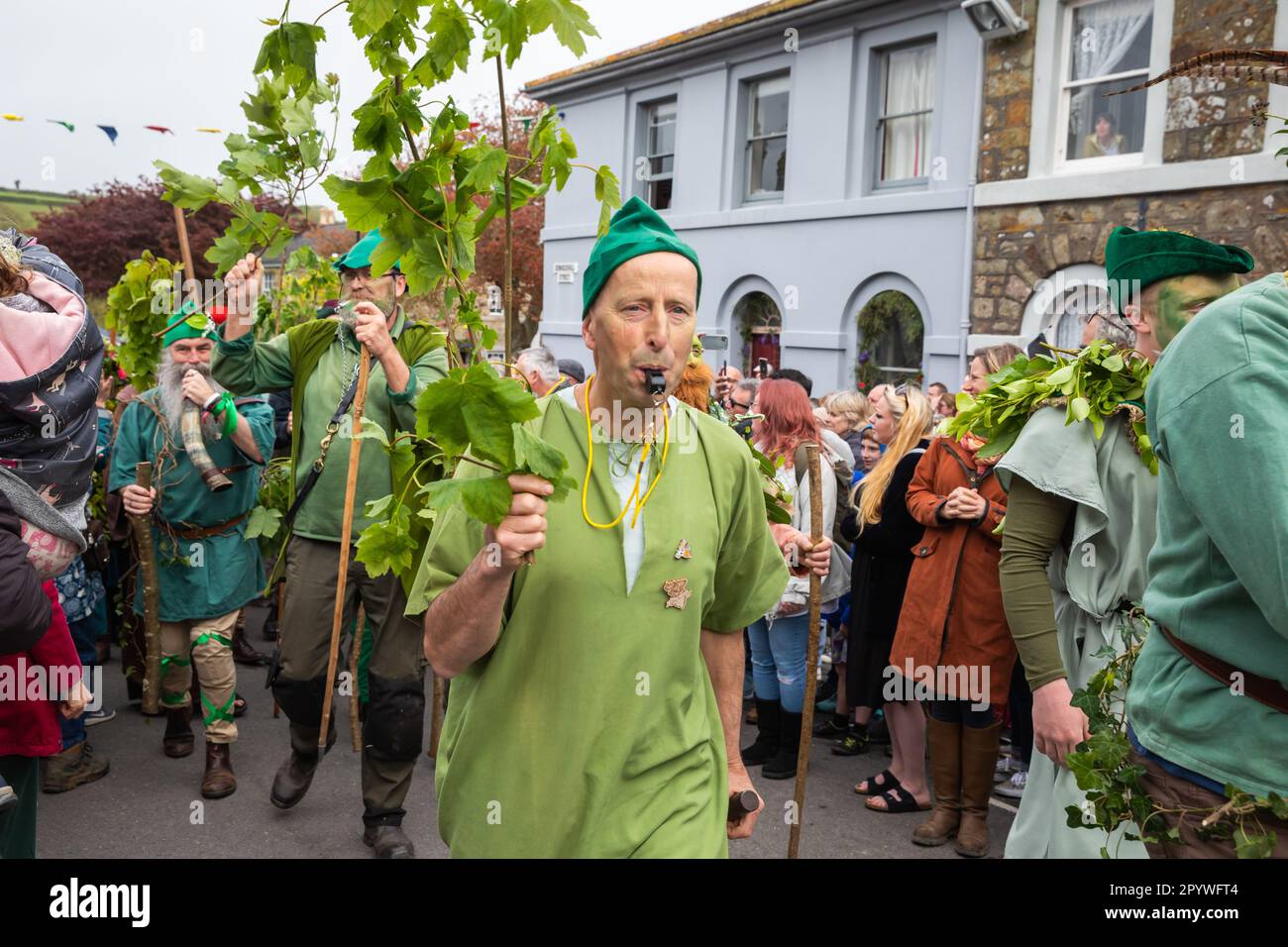 Helston,Cornwall,5th May 2023,Flora Day which is an ancient spring ...