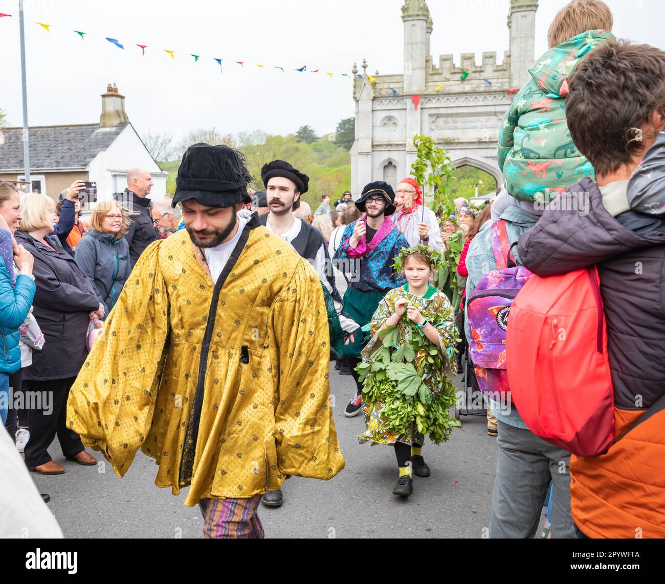 Helston,Cornwall,5th May 2023,Flora Day which is an ancient spring ...