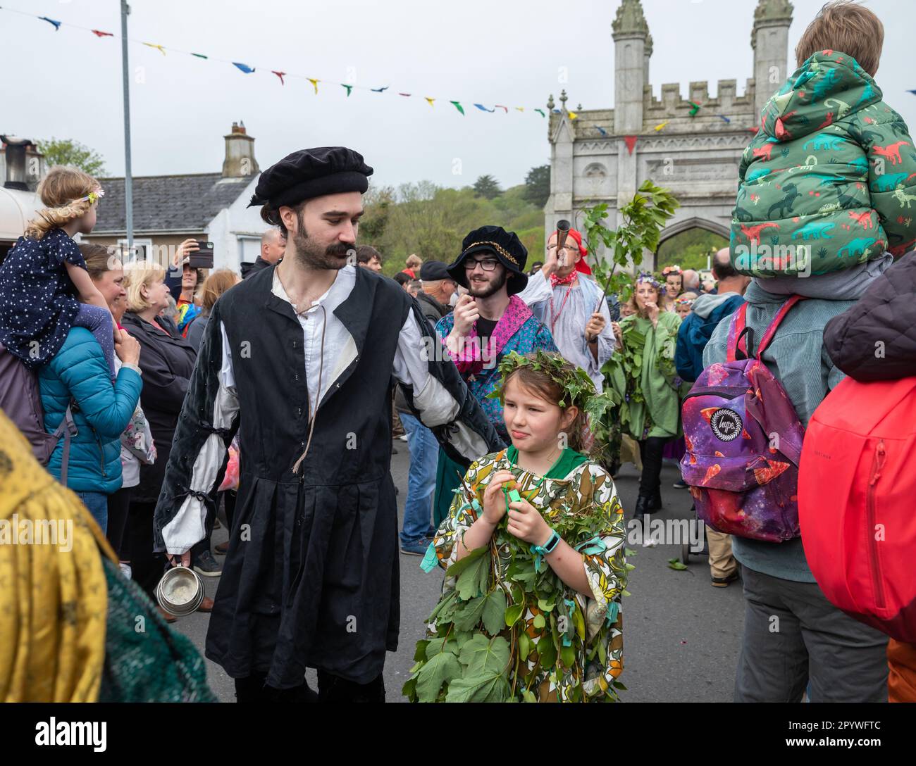 Helston,Cornwall,5th May 2023,Flora Day which is an ancient spring ...