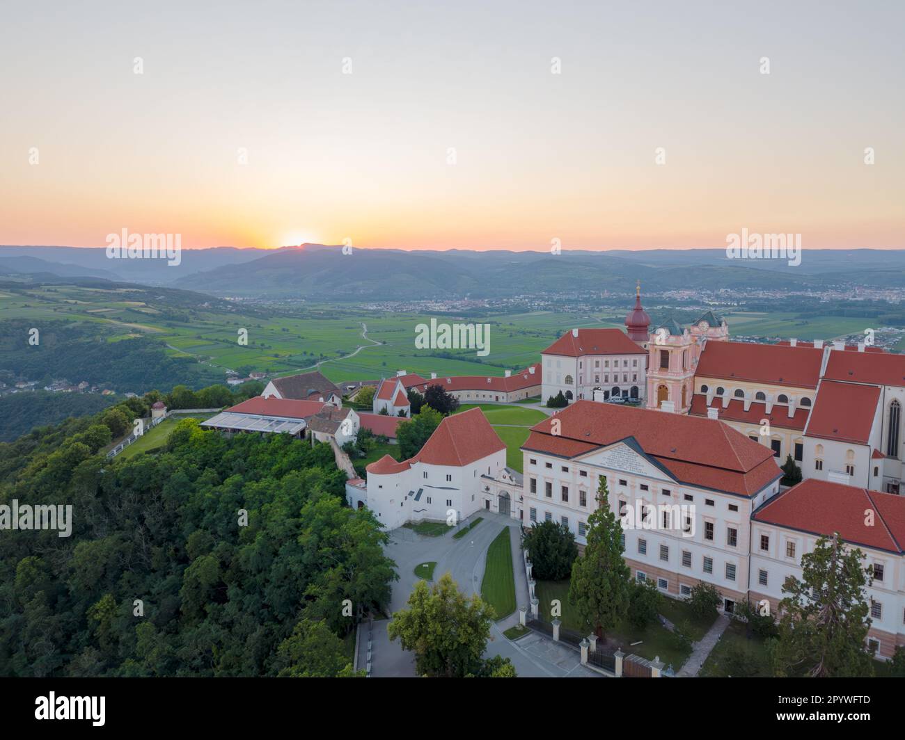 Aerial view castle monastery austria hi-res stock photography and ...