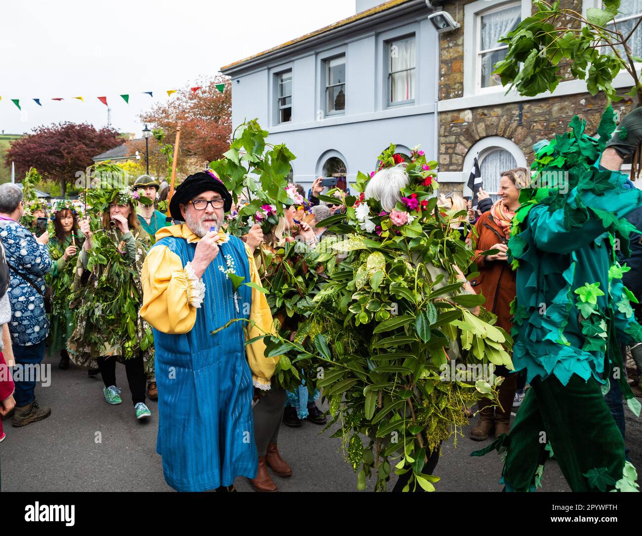 Helston,Cornwall,5th May 2023,Flora Day which is an ancient spring ...