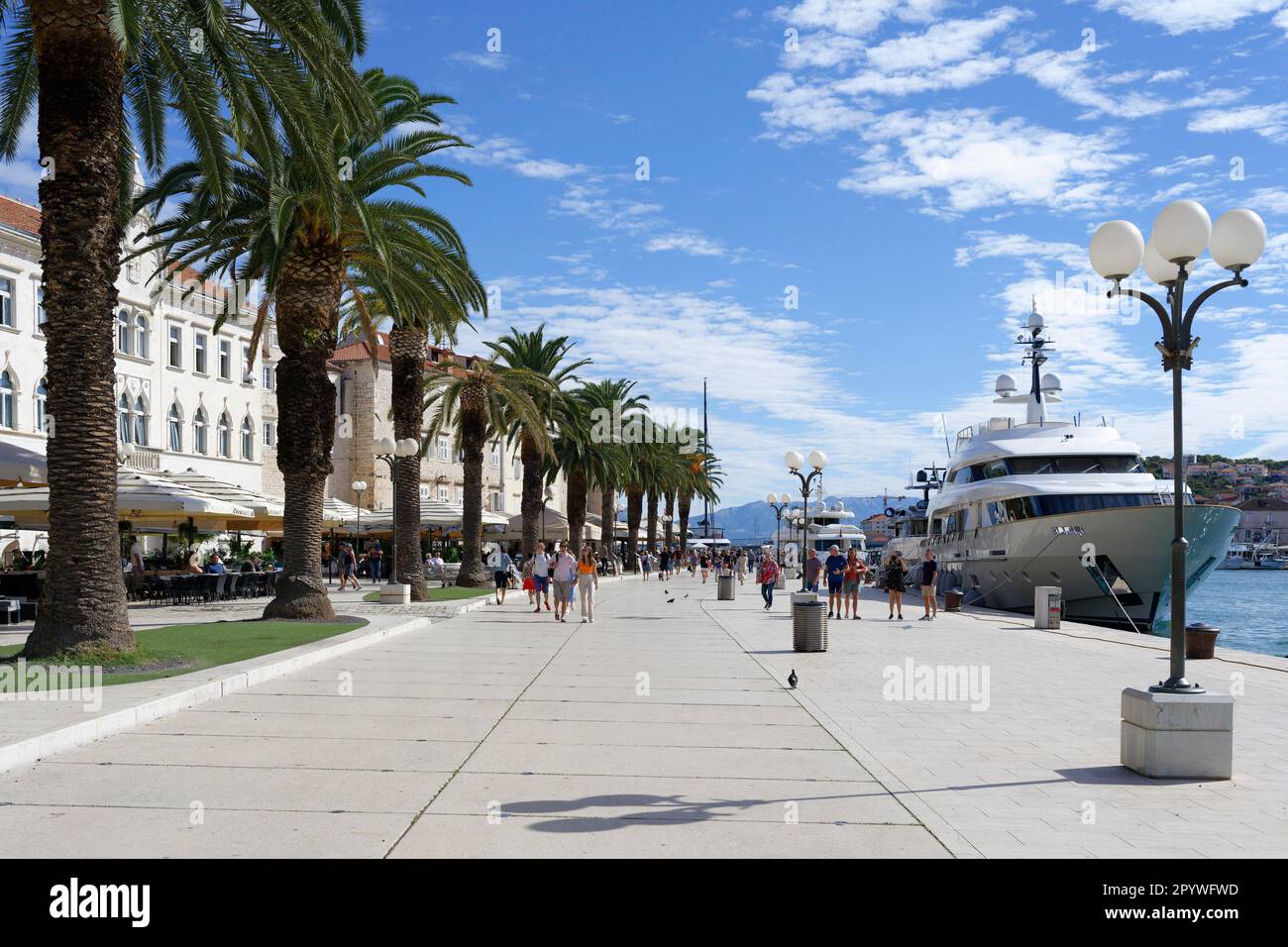 Waterfront, Trogir in Croatia, Trogir, Splitsko-Dalmatinska, Croatia ...