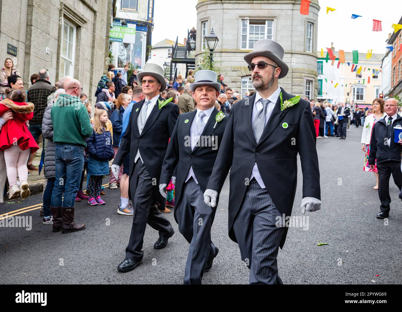 Helston,Cornwall,5th May 2023,Flora Day which is an ancient spring ...
