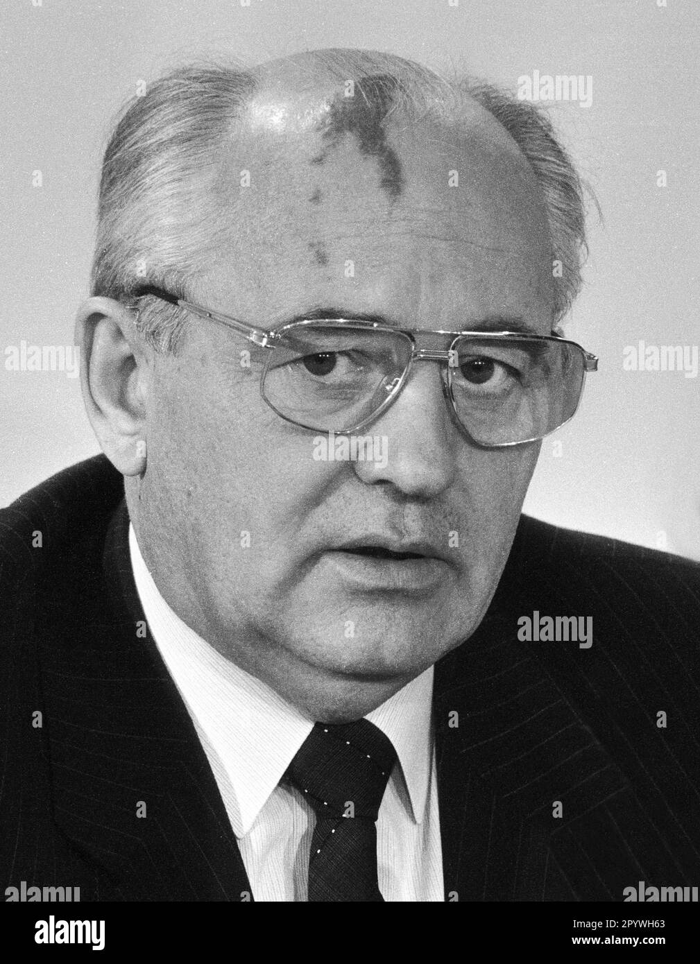 President of soviet union mikhail gorbachev Black and White Stock ...