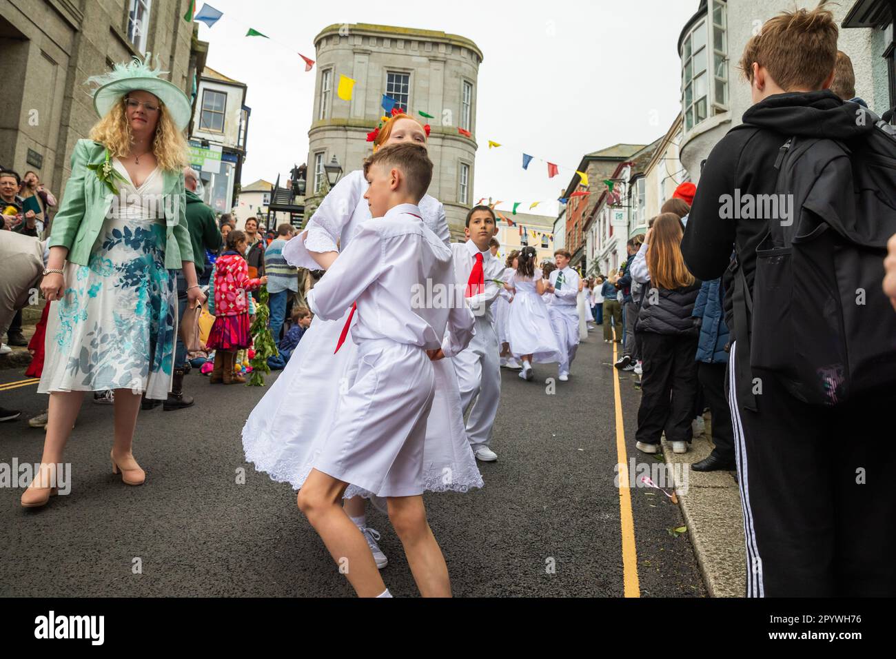 Helston,Cornwall,5th May 2023,Flora Day which is an ancient spring ...