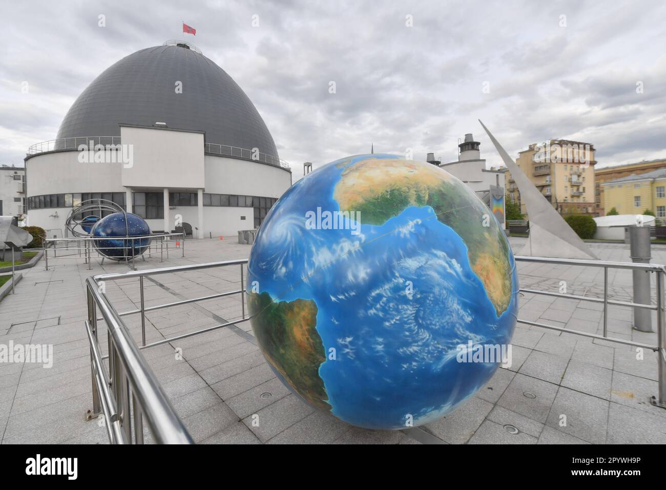 Moscow. Astronomical platform 'Sky Park' of the Moscow Planetarium ...
