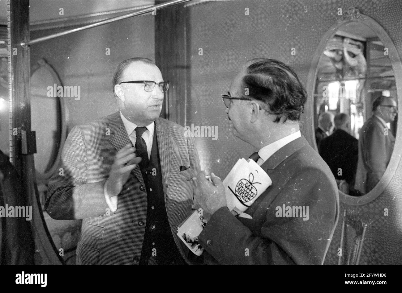 "Martin Held and Siegfried Schürenberg (from left) at an event in ...