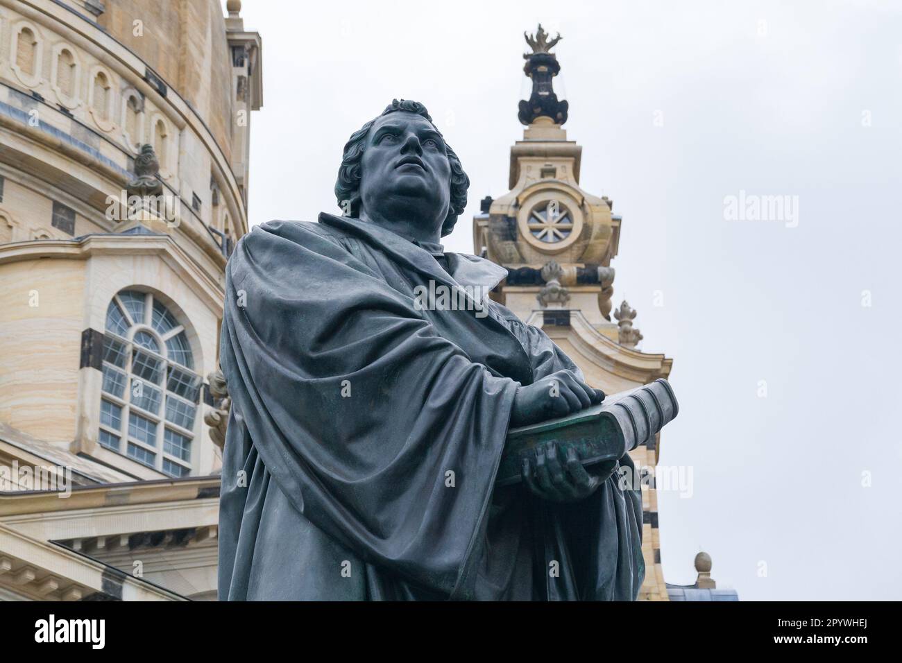 The martin Luther statue, Dresden, Germany, in 2007 Stock Photo - Alamy