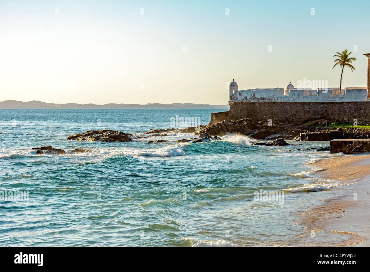 Old and historic colonial style fortress built in the 17th century on ...