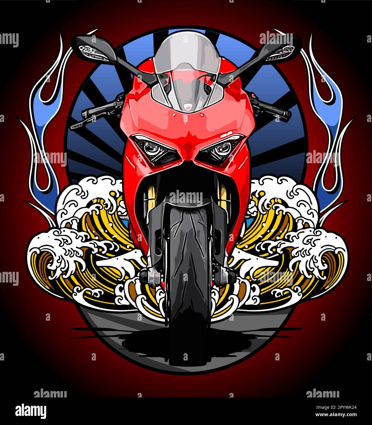 motorcycles vector template Stock Vector Image & Art - Alamy