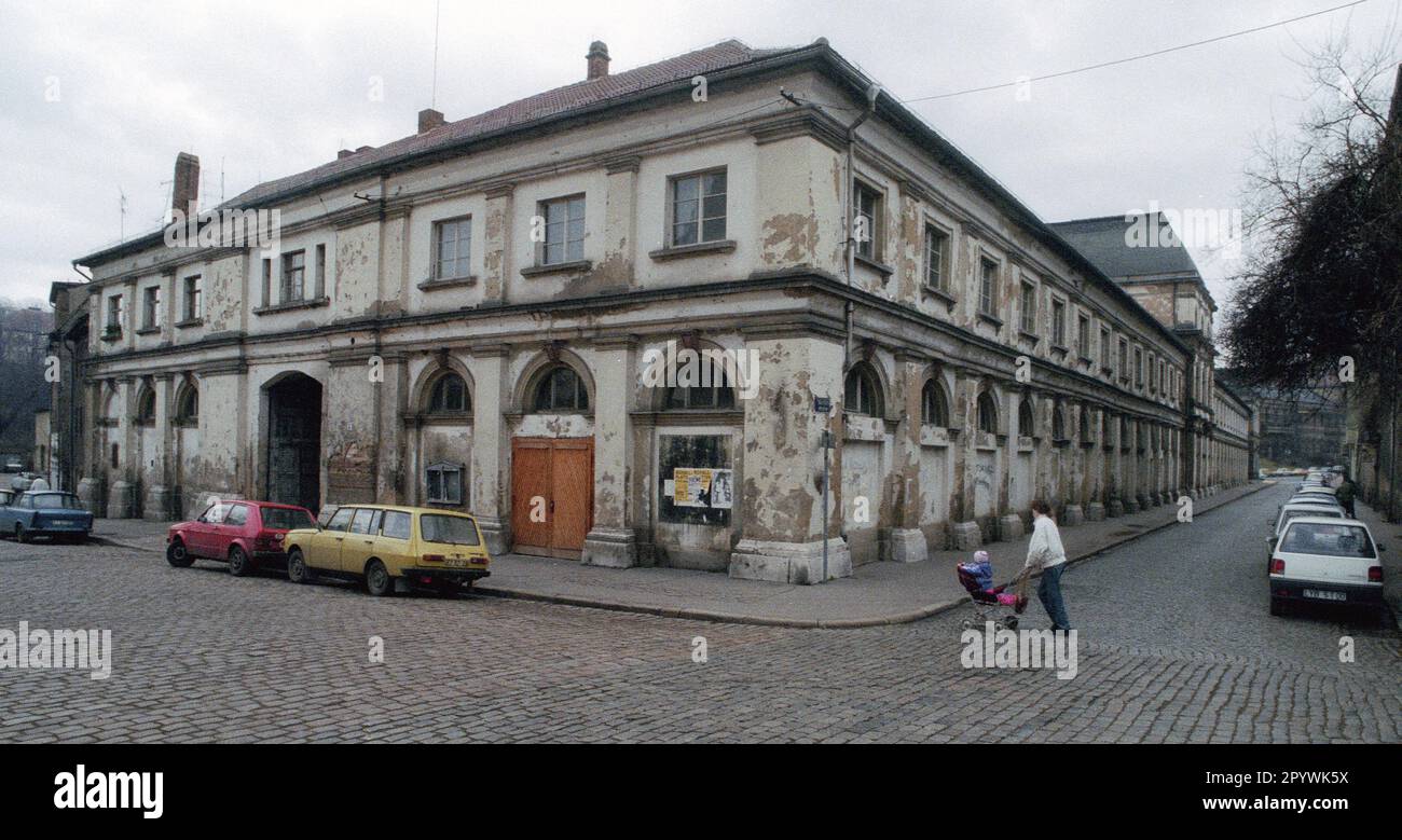Thuringia / GDR / 1990 Weimar, the Marstall (part of the castle complex ...