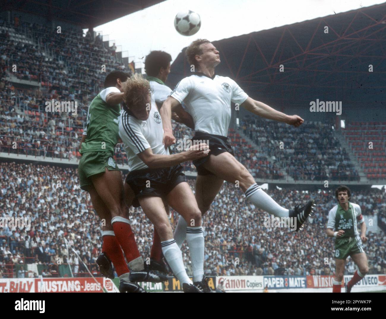 Football World Cup 1982 in Spain. Preliminary round: Algeria - Germany ...