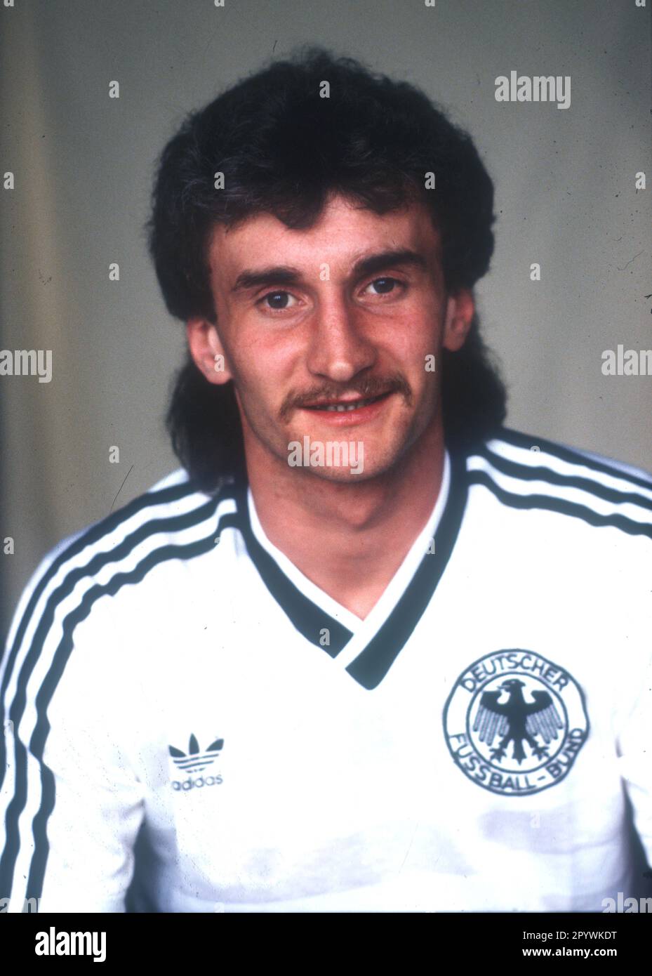 Rudi Völler portrait national team 01.06.1984 (date estimated ...